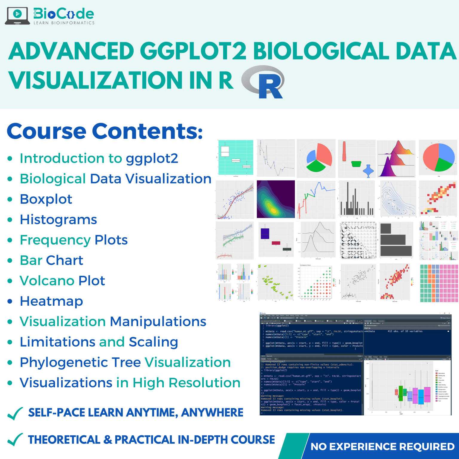Advanced ggplot2 Biological Data Visualization in R | BioCode