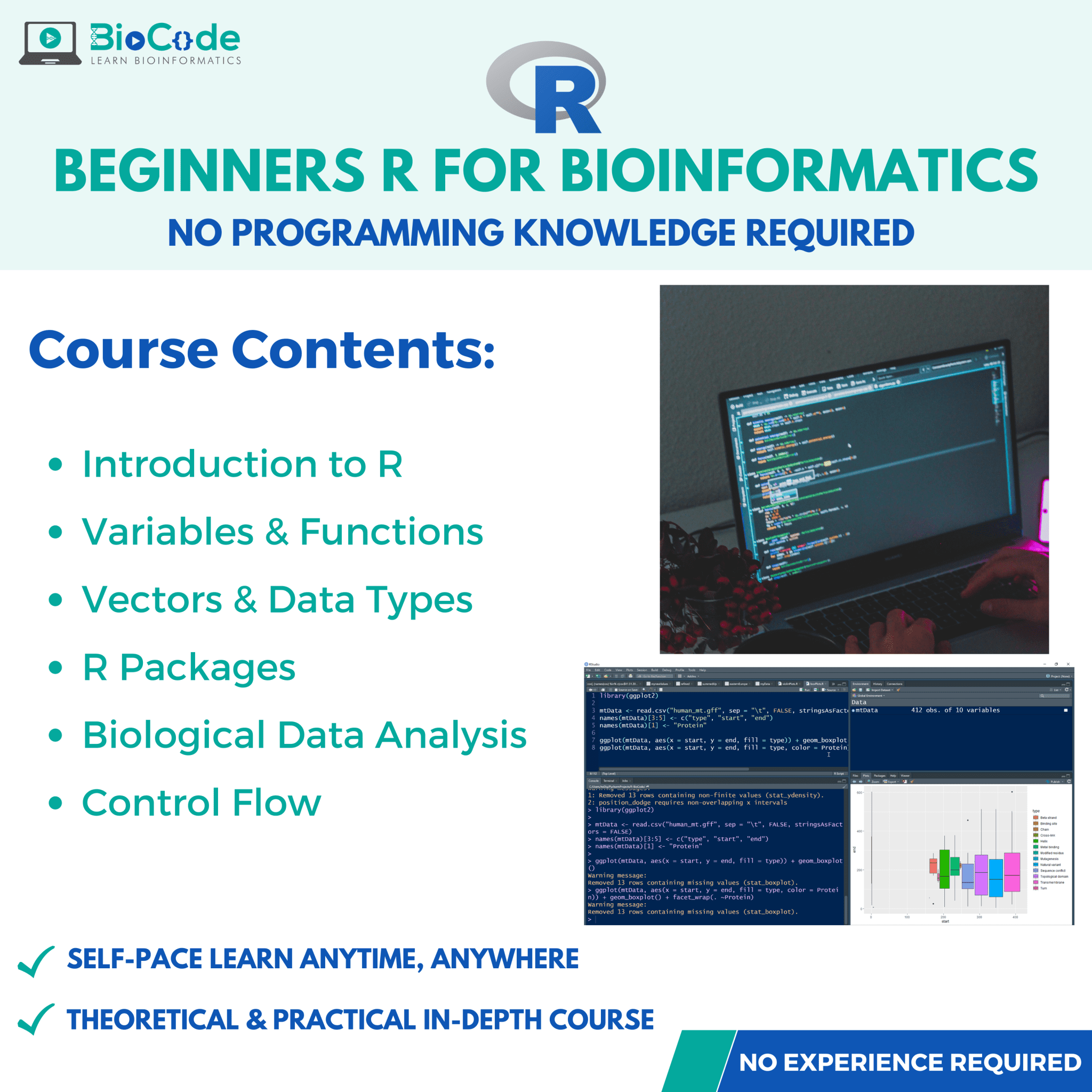 Beginners R For Bioinformatics – BioCode