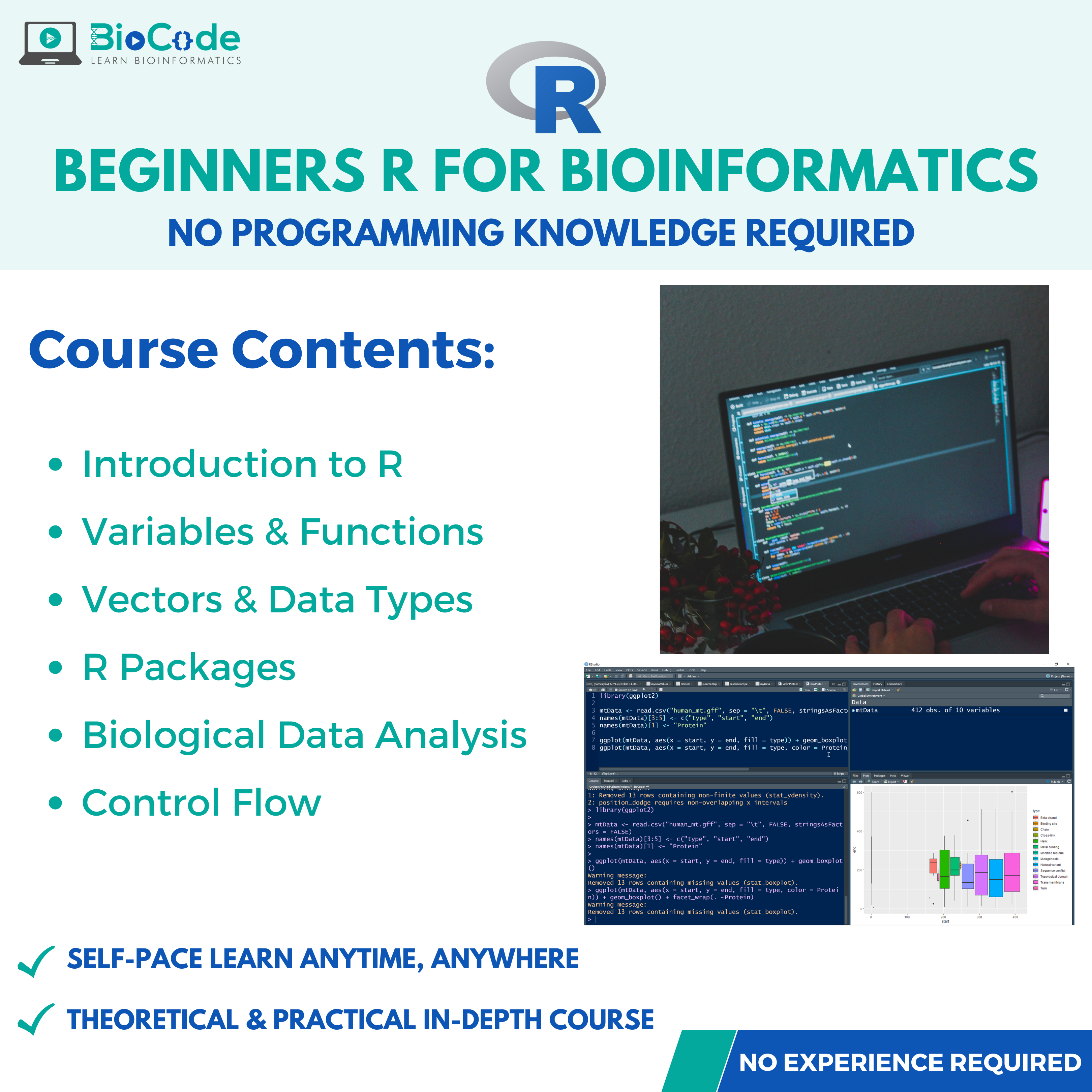 Beginners R For Bioinformatics – BioCode