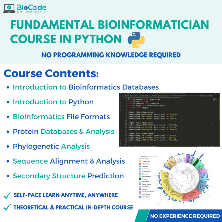 Fundamental Bioinformatician Course in Python – BioCode