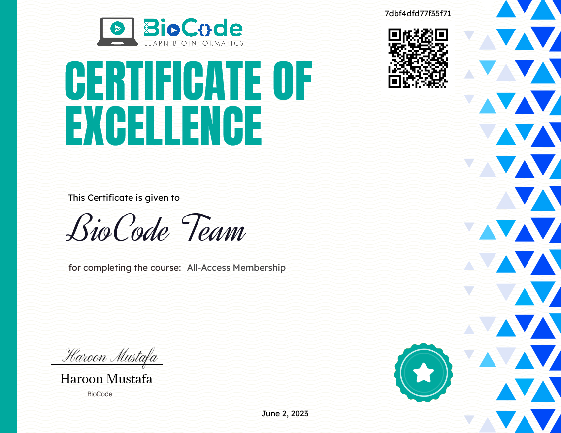 Certificate All-Access Membership – BioCode
