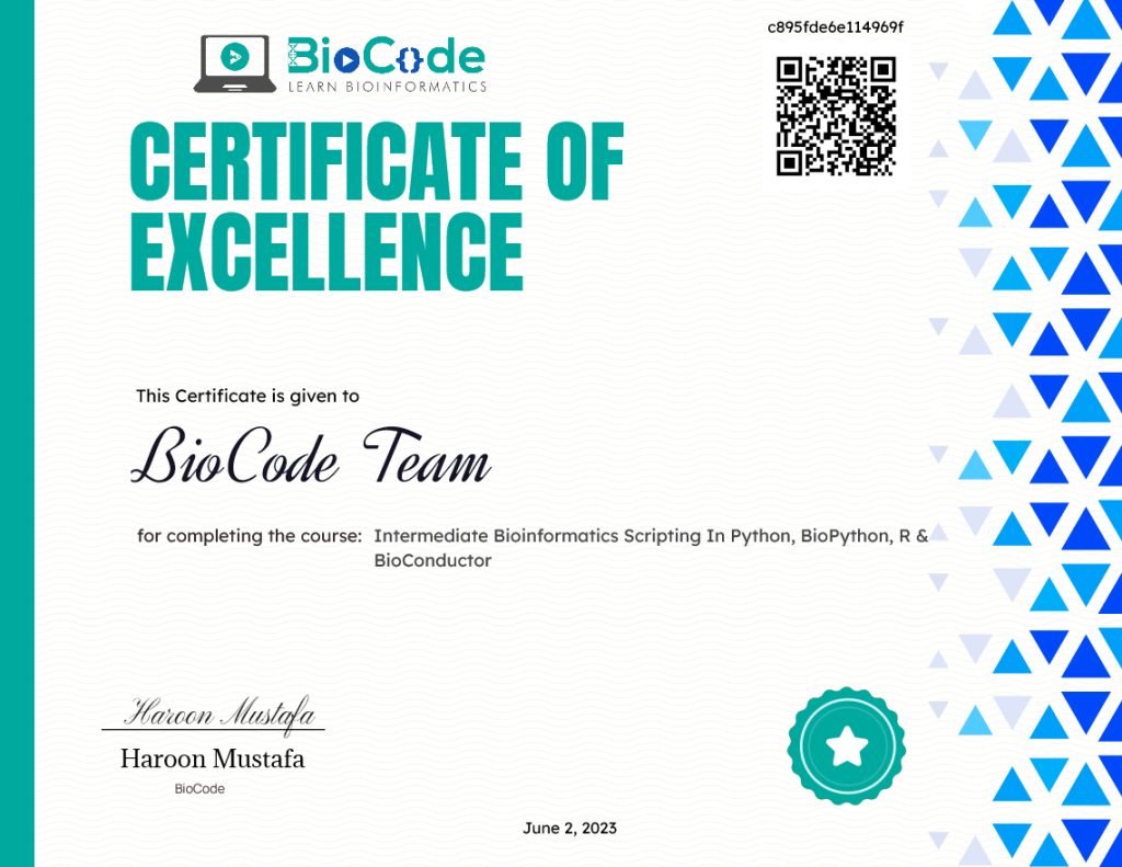 Intermediate Bioinformatics Scripting In Python Biopython R And Bioconductor Biocode