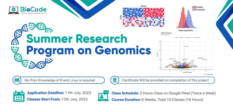 Summer Research Program | BioCode: Learn Bioinformatics